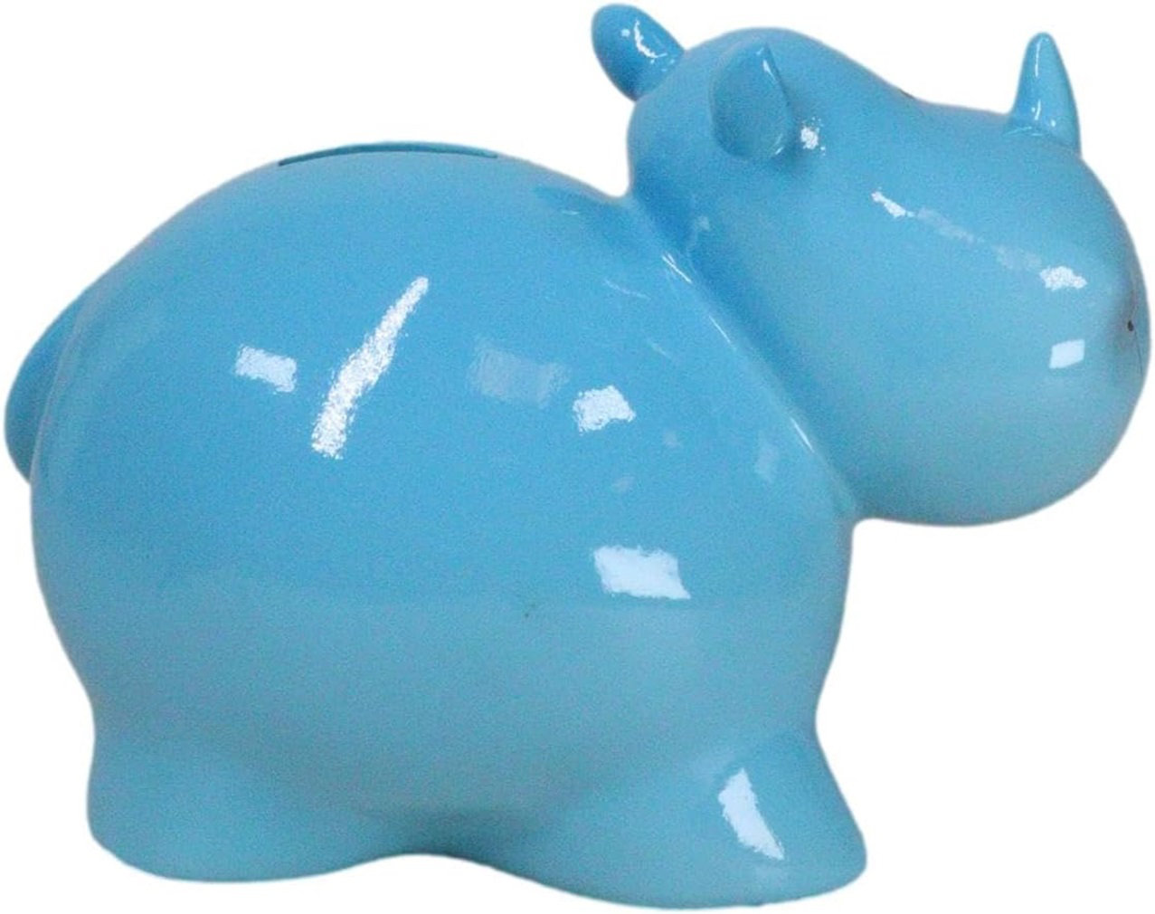 Millwood Pines Whimsical Pastel Blue Pachyderm Rhino Money Coin Savings ...