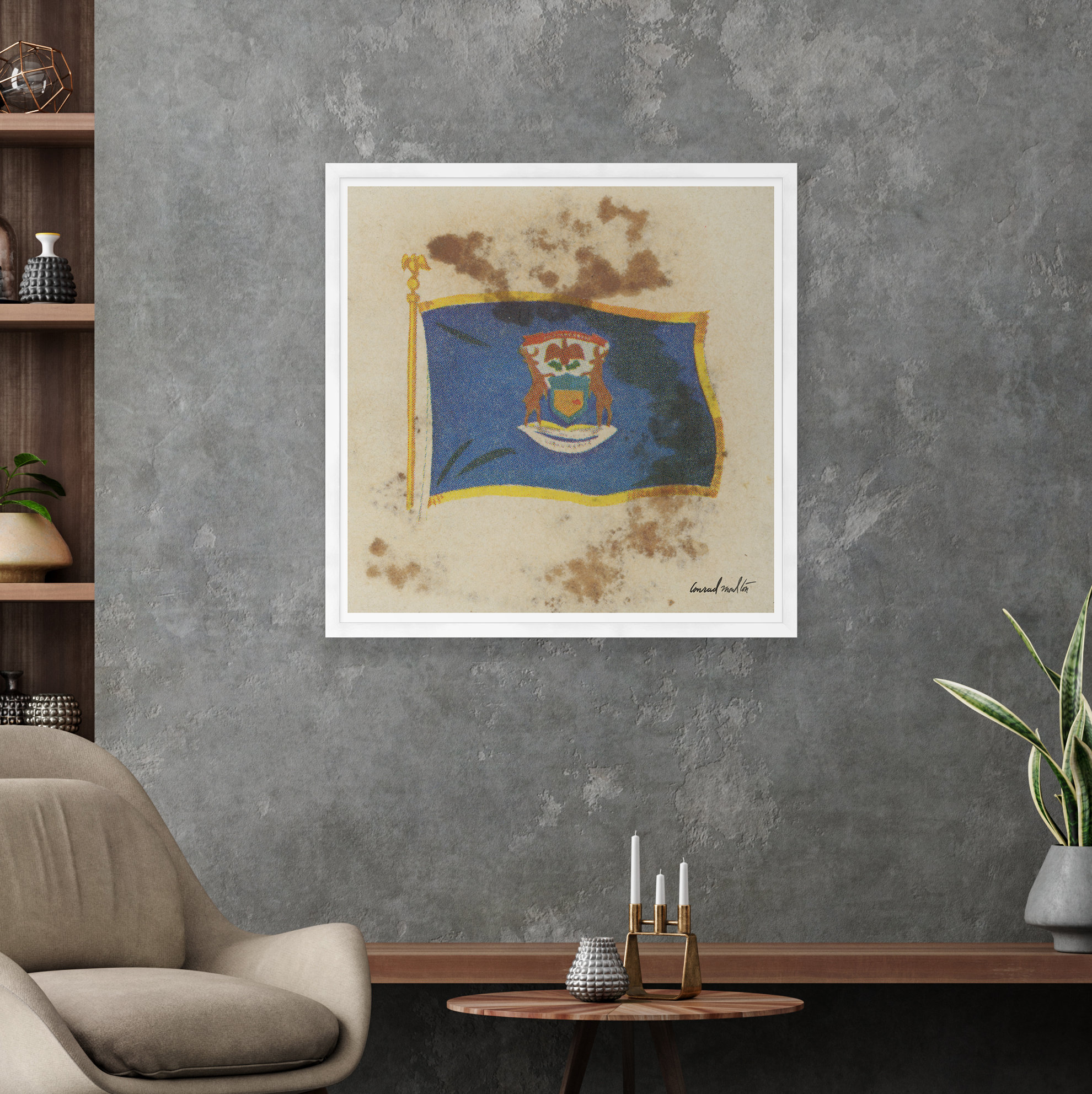 TK Home Michigan - Picture Frame Print | Wayfair