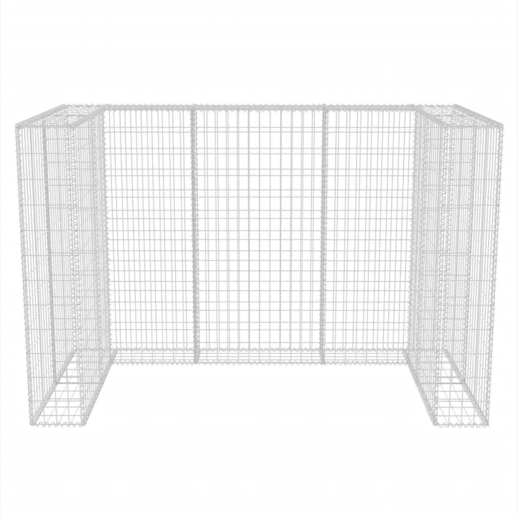 Arlmont & Co. Garbage Can Storage Trash Can Enclosure Galvanized Steel ...