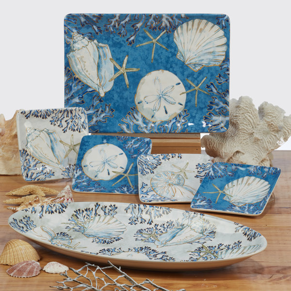 Certified International Playa Shells 16Pc Dinnerware Set & Reviews ...