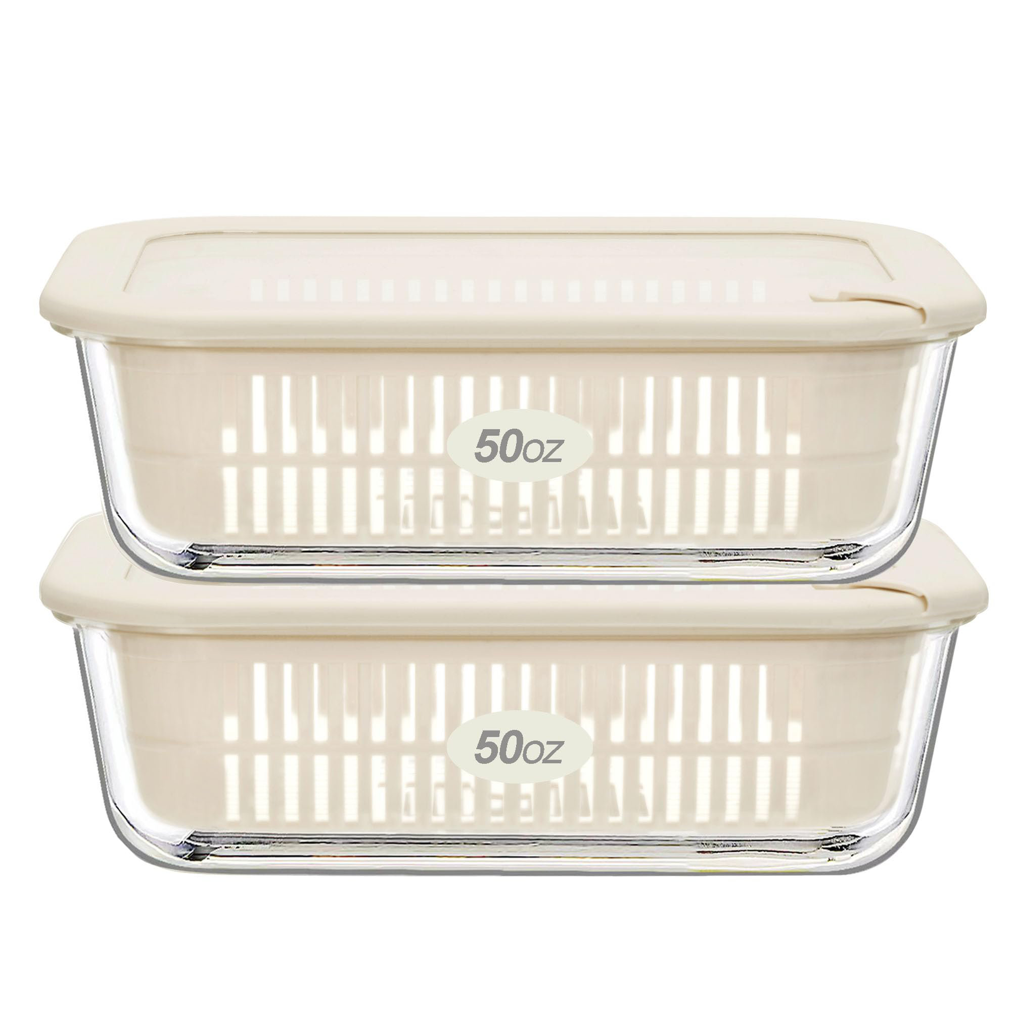 Hokku Designs Glass Food Storage Containers With Glass Lids | Wayfair