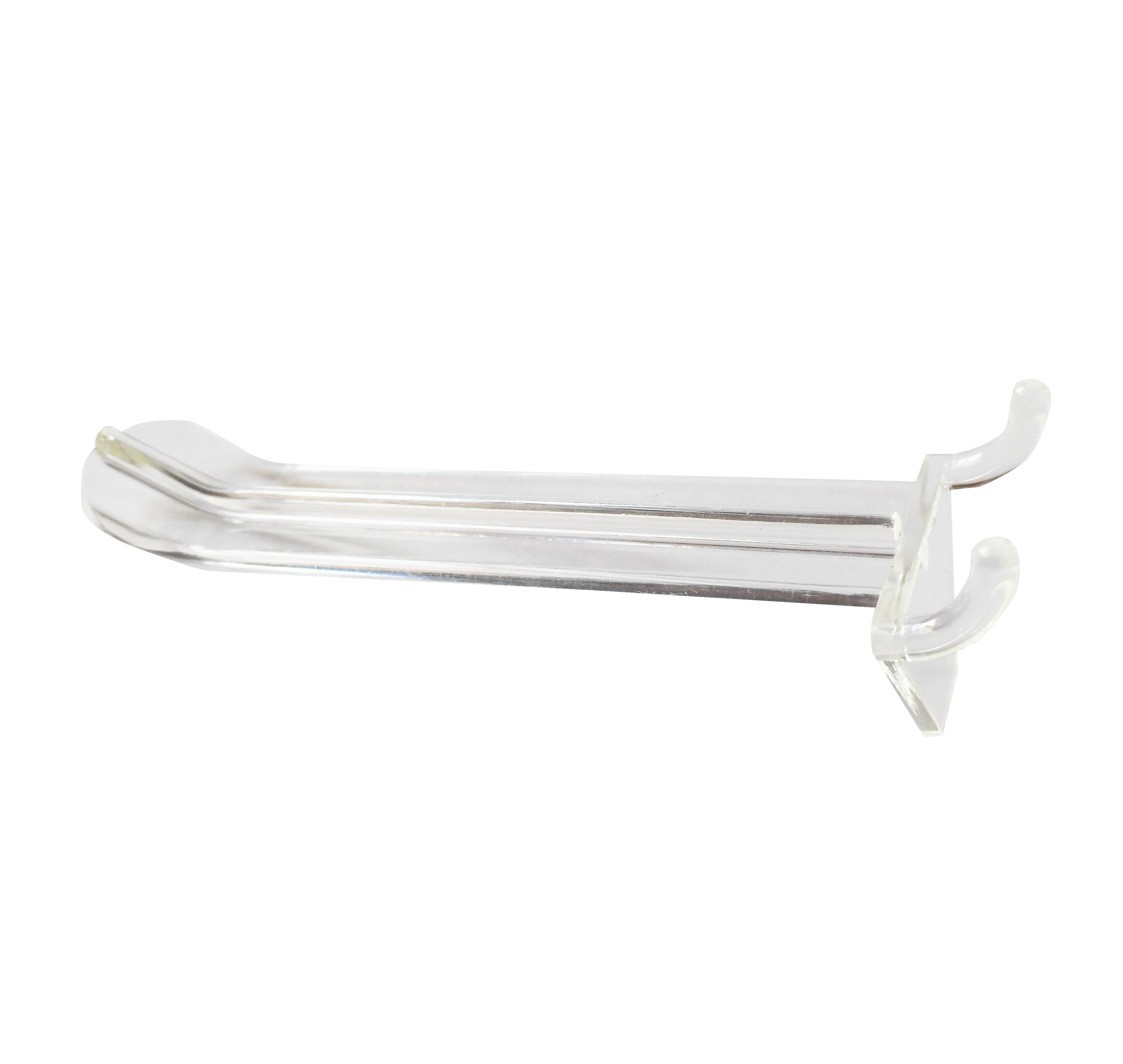 FixtureDisplays Fixture Hook, Pegwall 4" Clear Plastic | Wayfair