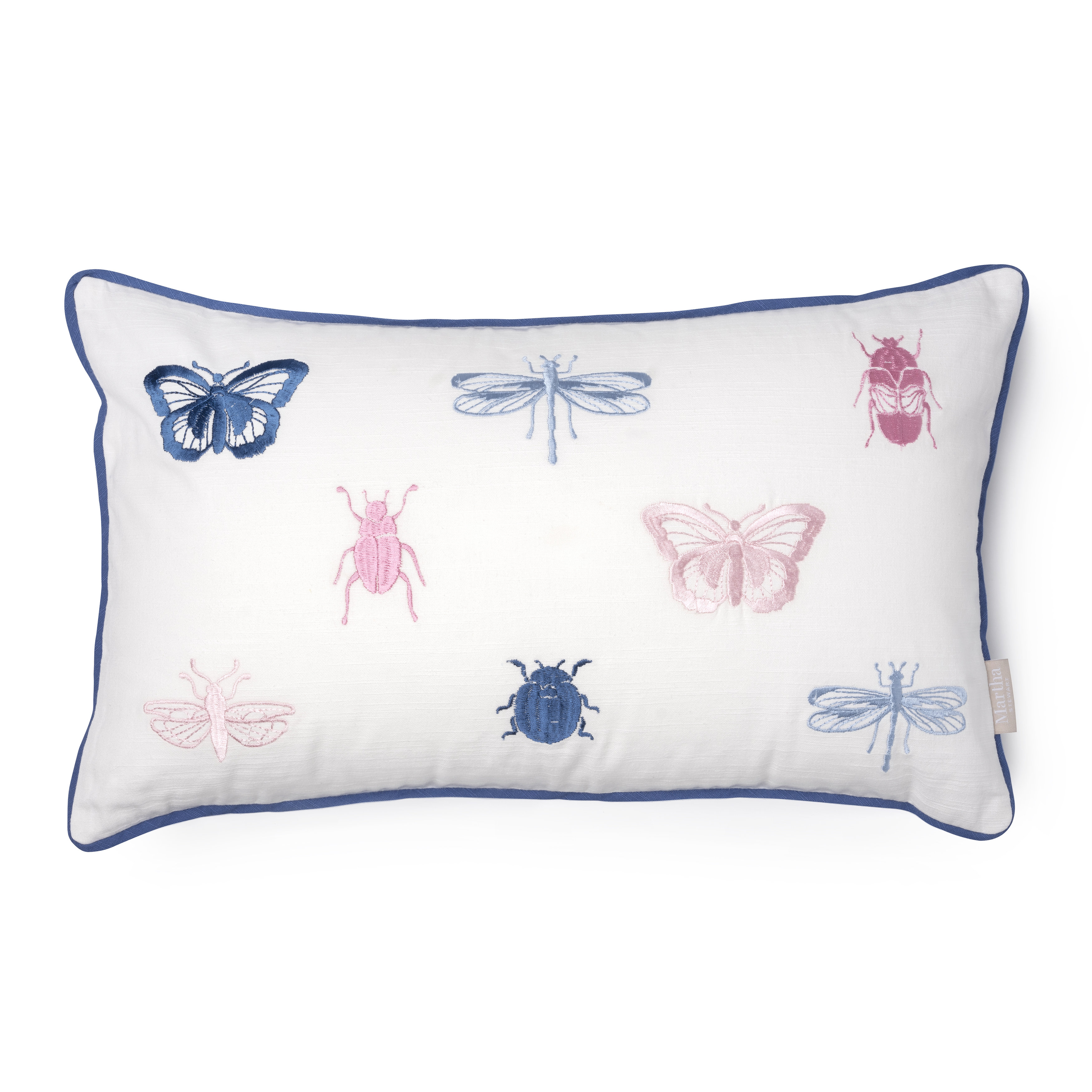 Martha Stewart Ellie Bugs and Butterflies Throw Pillow Cover & Reviews ...