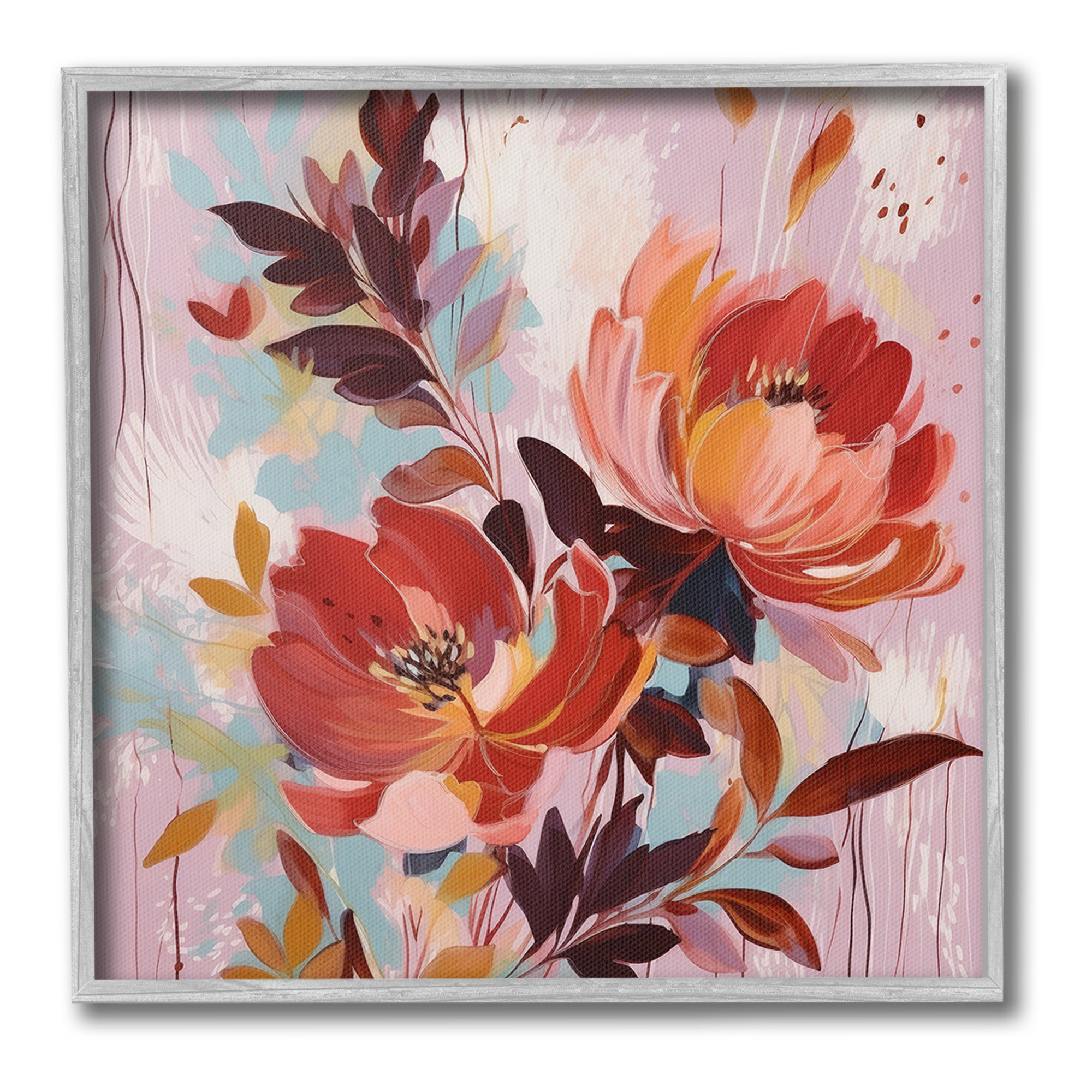 Stupell Industries Blooming Petals Pattern Framed Giclee Art by Lazar ...