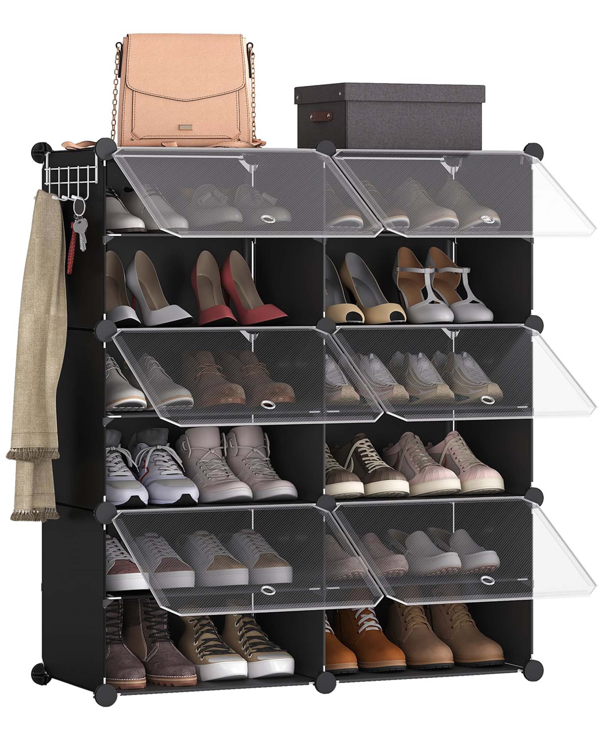 Rebrilliant 6 Cubes Shoe Organizer With Doors | Wayfair