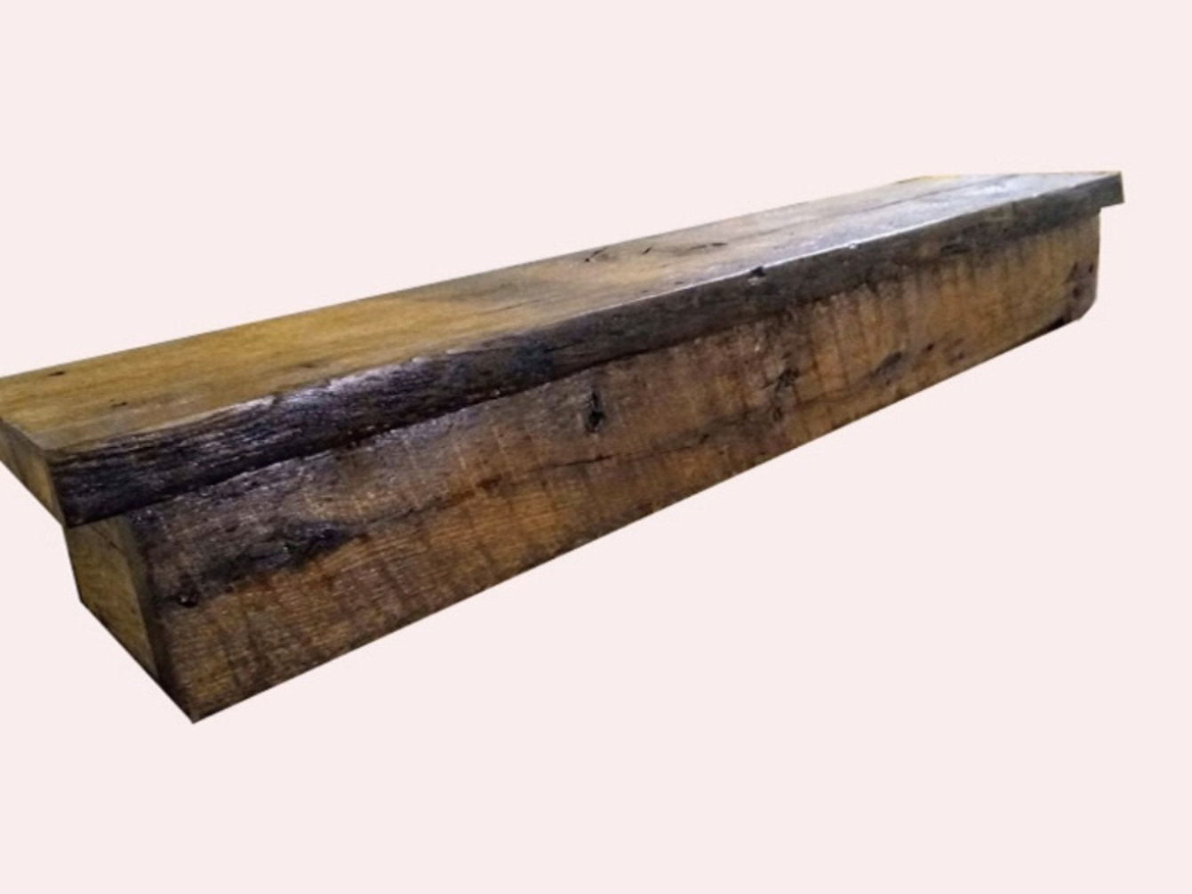 Creative Hardwoods Tablette de manteau de cheminée à poutres de bois de ...