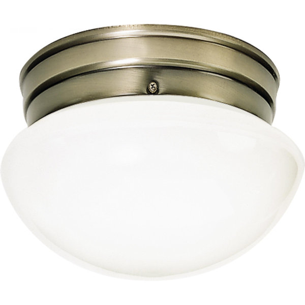 Winston Porter Janice 1 - Bulb Outdoor Flush Mount "& Reviews" | Wayfair