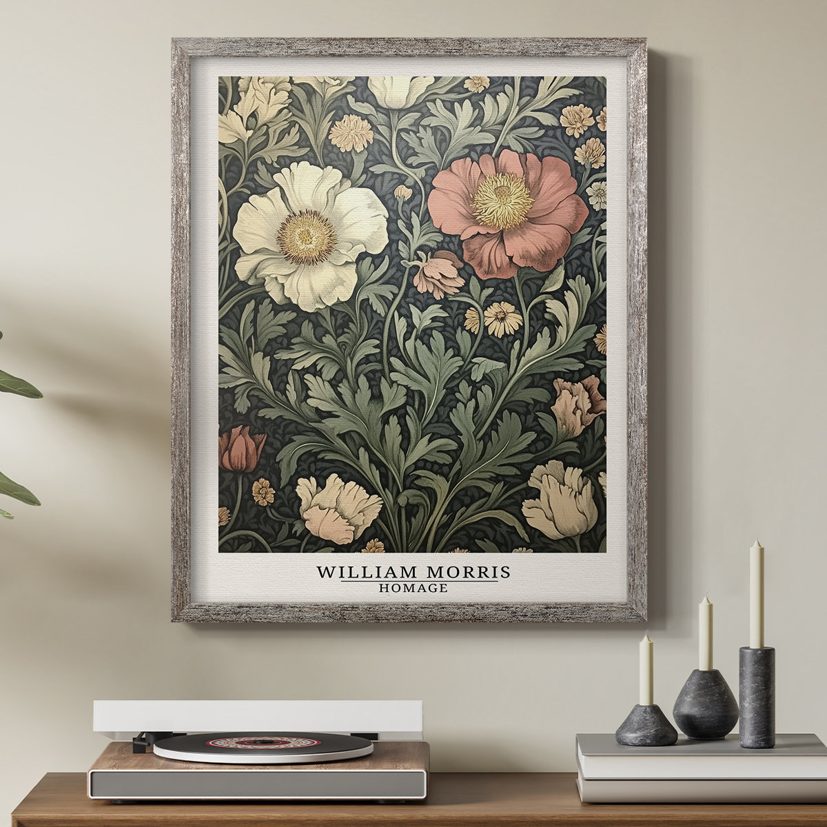 Winston Porter WM MORRIS Series CMXLVI Framed Print - Solid Wood | Wayfair