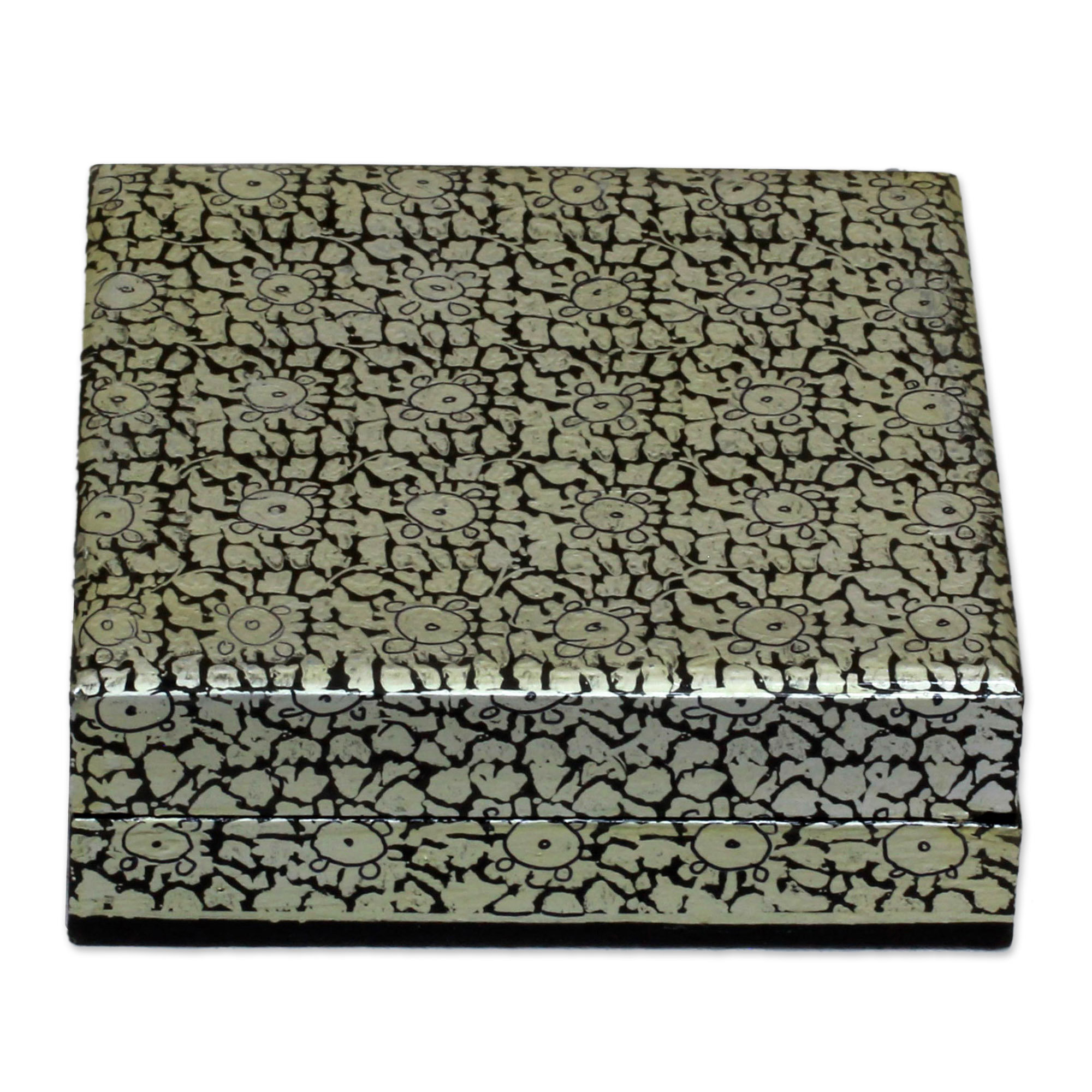 Bungalow Rose Silver Bloom Decorative Box | Wayfair