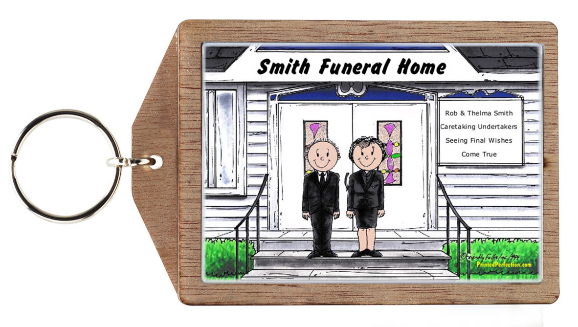 Printed Perfection Personalized Funeral Director Couple Key Chain | Wayfair