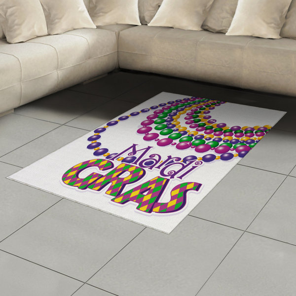 East Urban Home Mardi Gras High Density Long Fiber Poly Threads ...