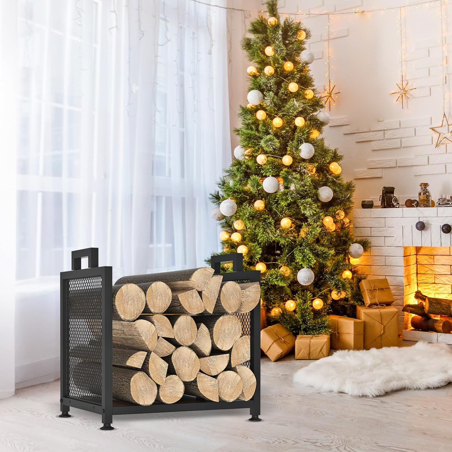 17 Stories Heavy Duty Firewood Rack | Wayfair