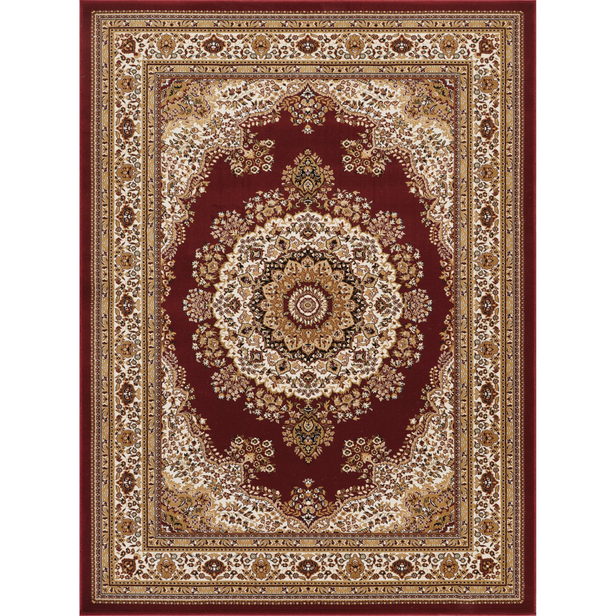 Wildon Home® Elegant Traditional Medallion Rug In Polypropylene ...