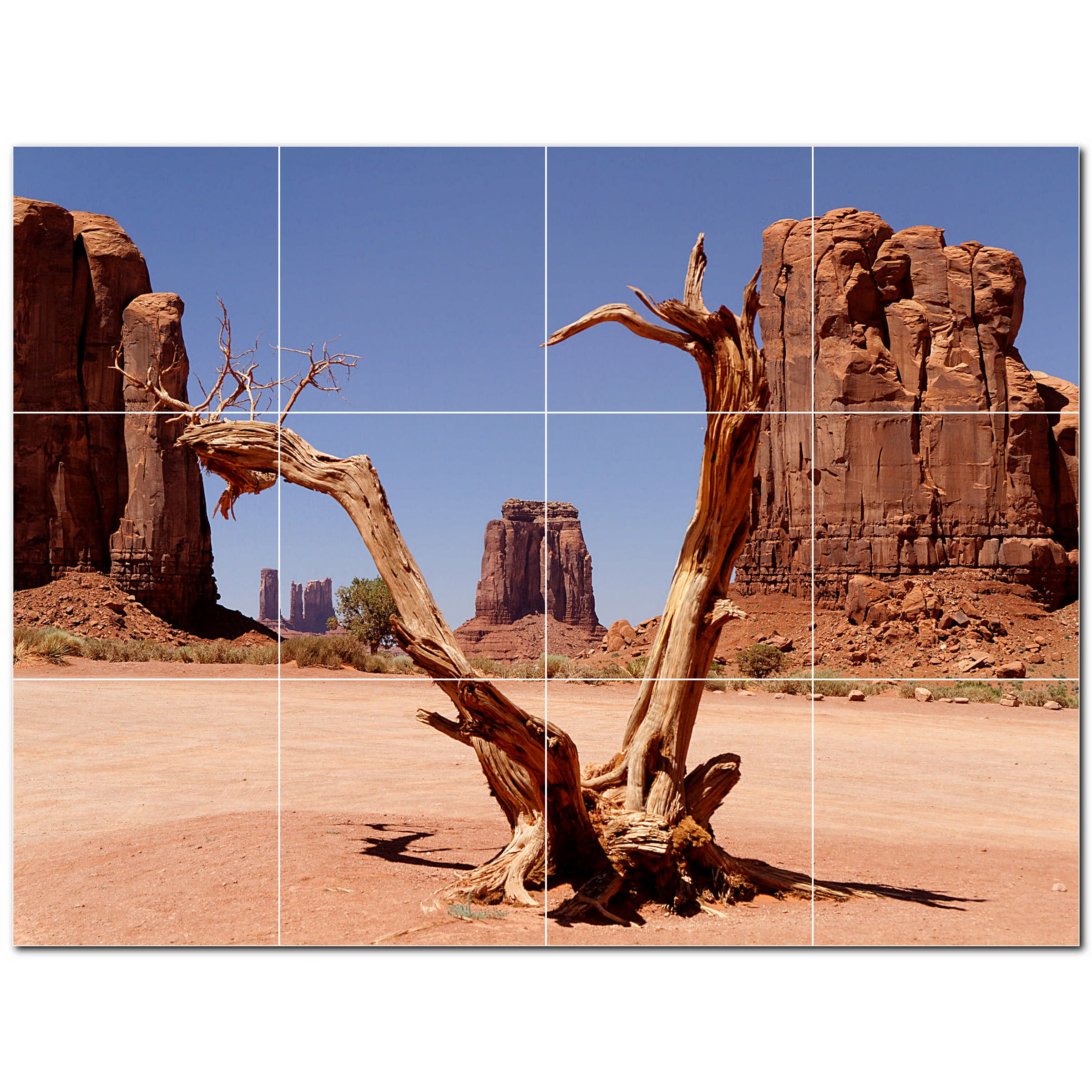 Picture-Tiles.com 24" x 18" Ceramic Canyon Photo Decorative Mural Tile ...