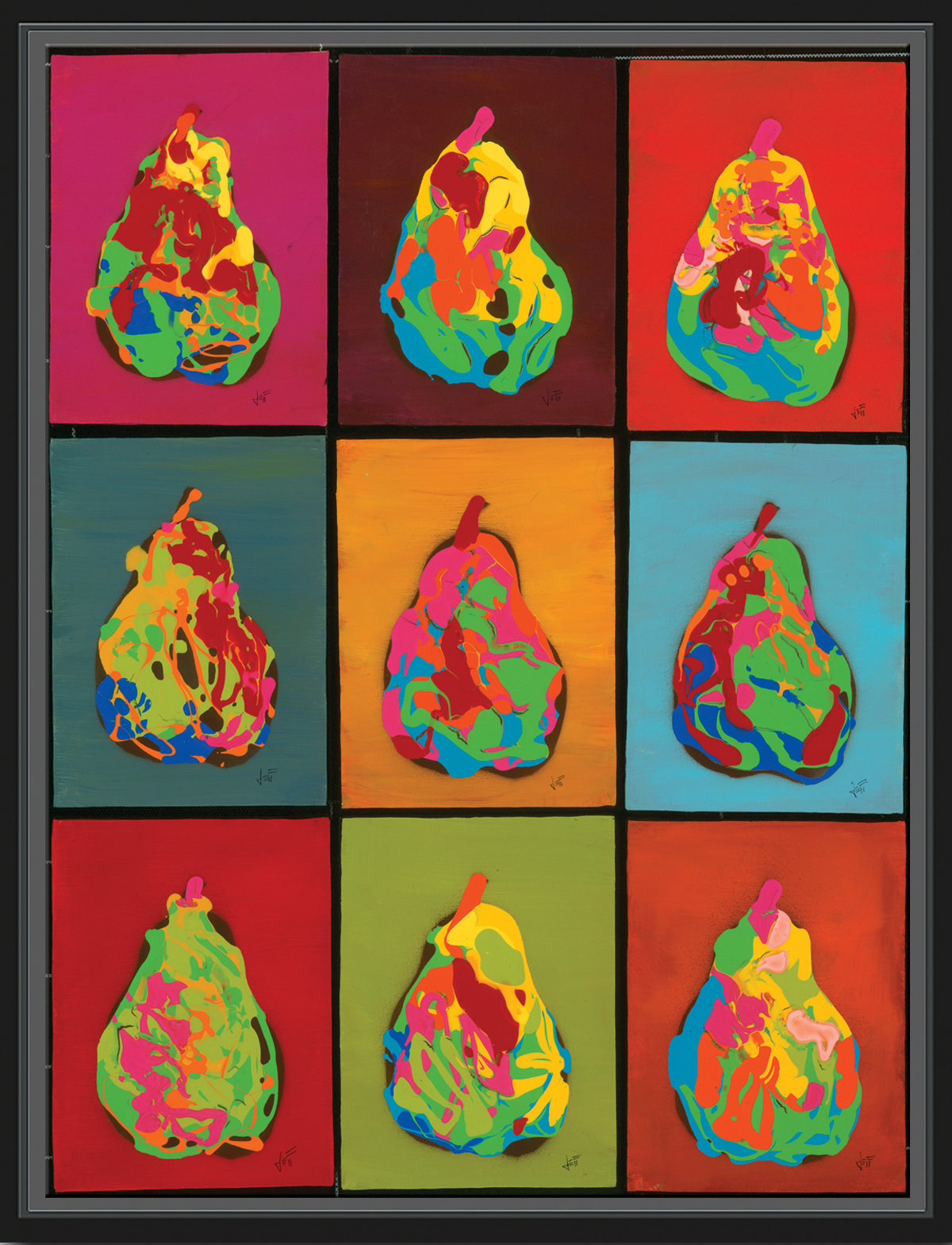 The Finishing Touch 'Trio of Nine Pears' by Jeff Boutin Framed Painting ...
