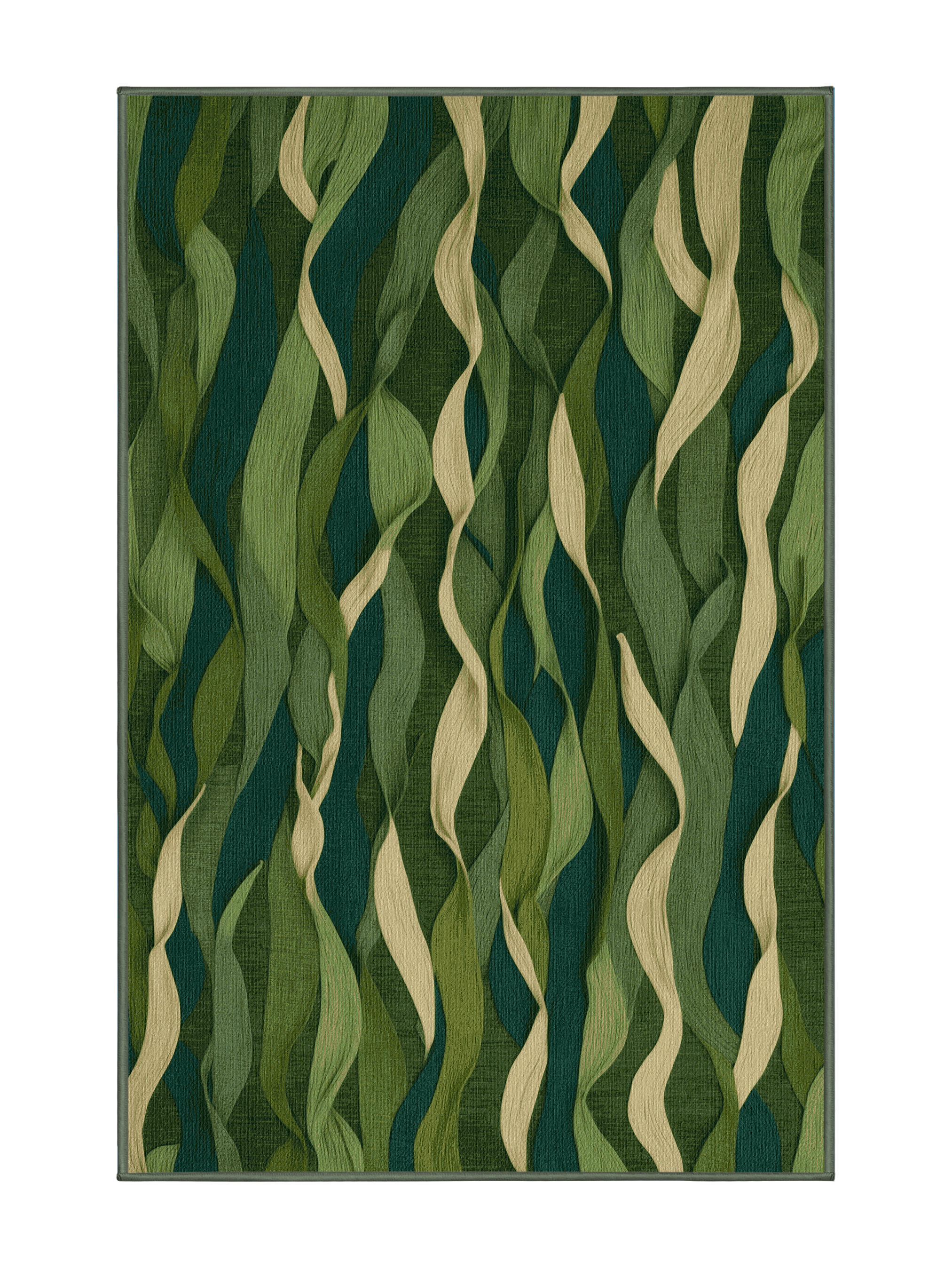 One Allium Way® Machine Washable Nature Green Area Rug | Wayfair