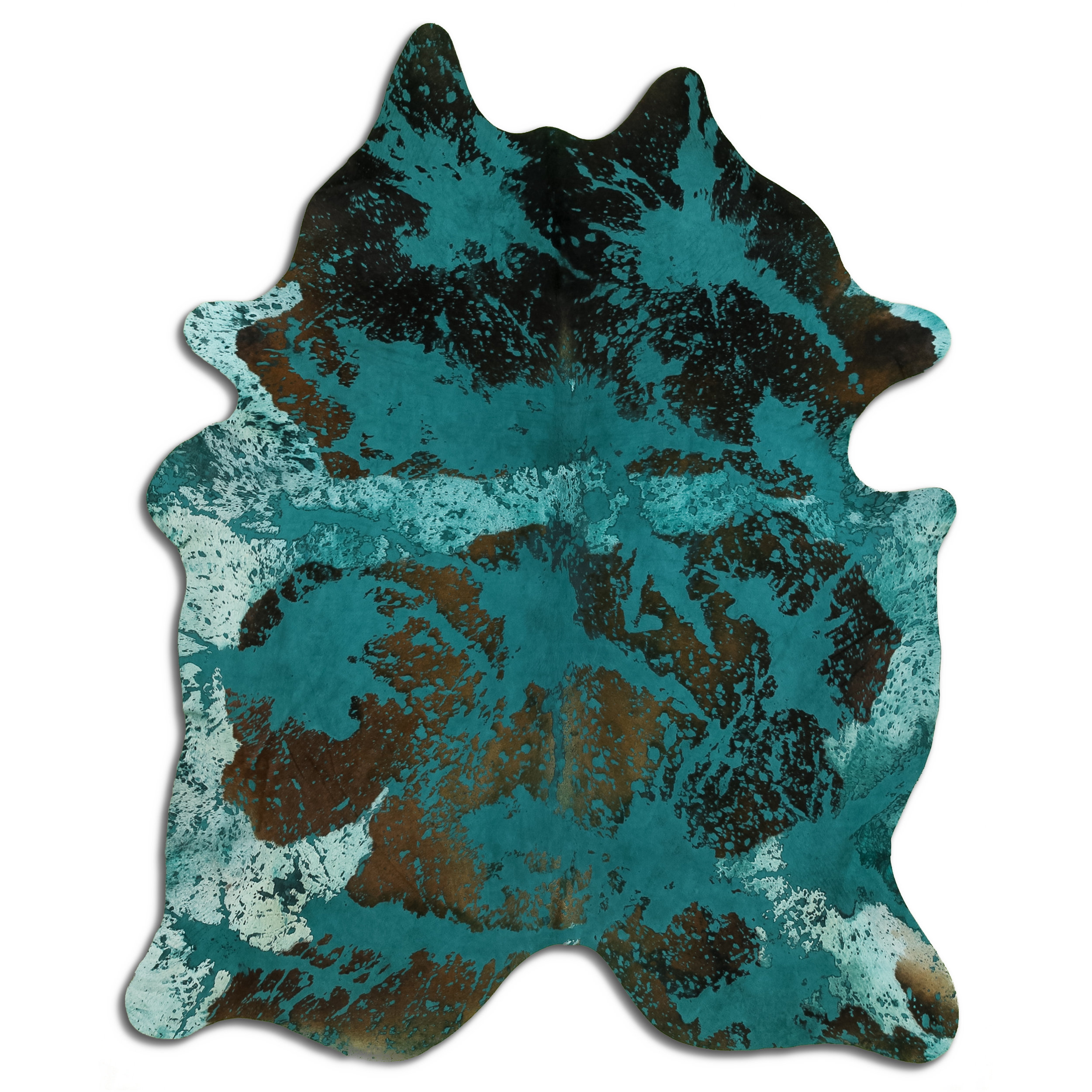 RugAddiction Handmade Cowhide Green/Black Area Rug - Wayfair Canada