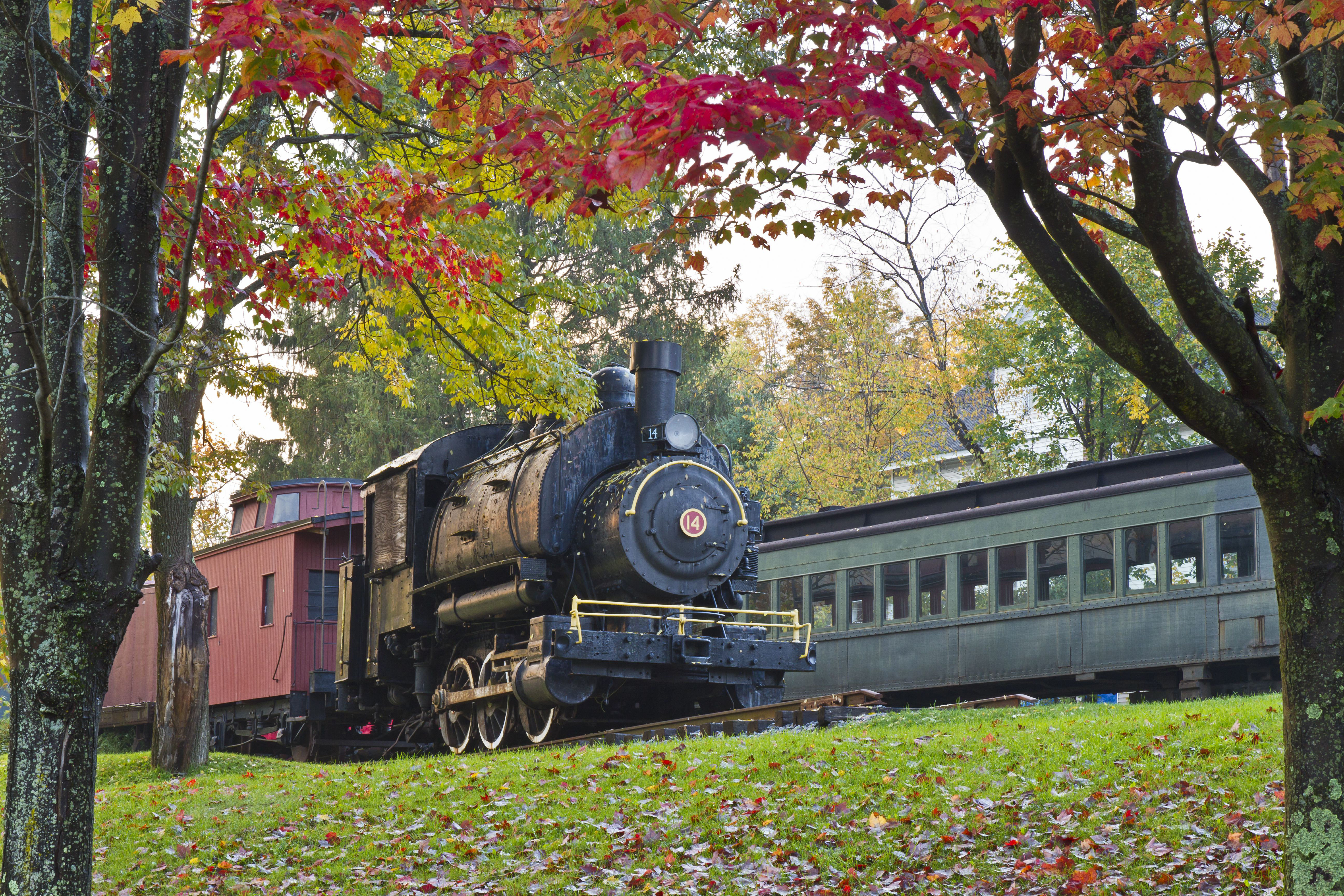Ebern Designs Ulster Locomotive by - Wrapped Canvas Photograph ...