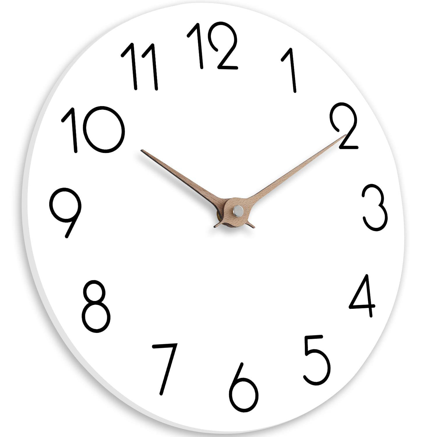 Ebern Designs 12 Inch Wall Clock,Wall Clocks Battery Operated - Modern ...