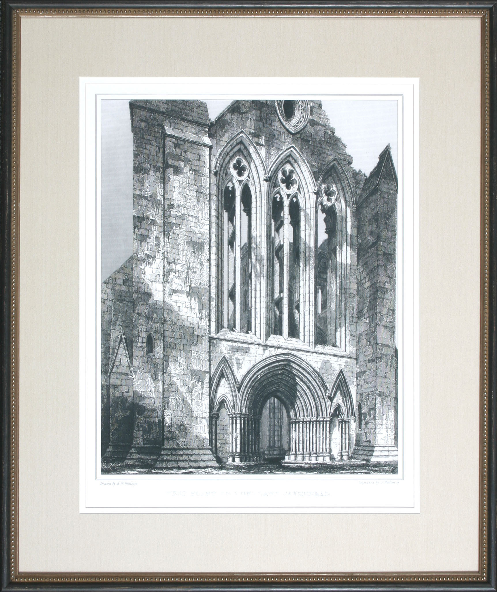 Shadow Catchers 'Gothic Detail VI' by Billings - Picture Frame Drawing ...