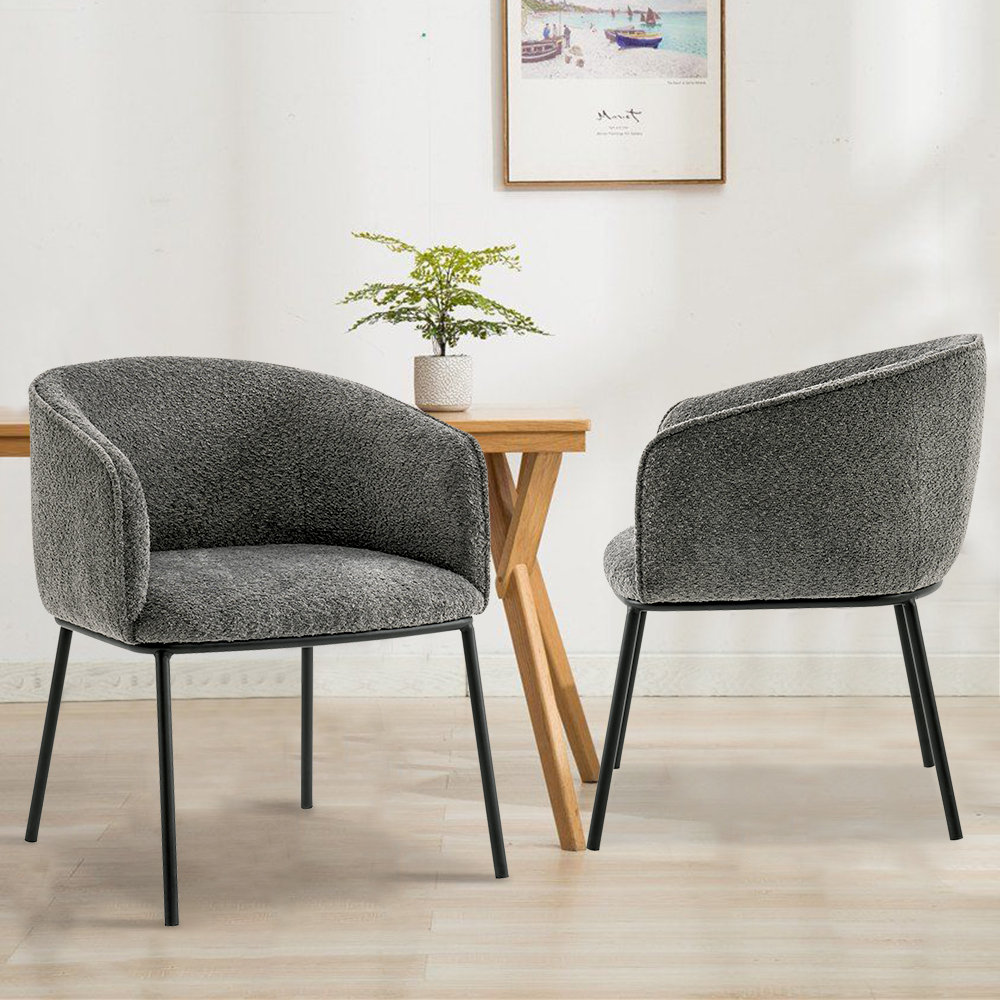 Corrigan Studio® Omak Dining Accent Arm Barrel Chair & Reviews | Wayfair