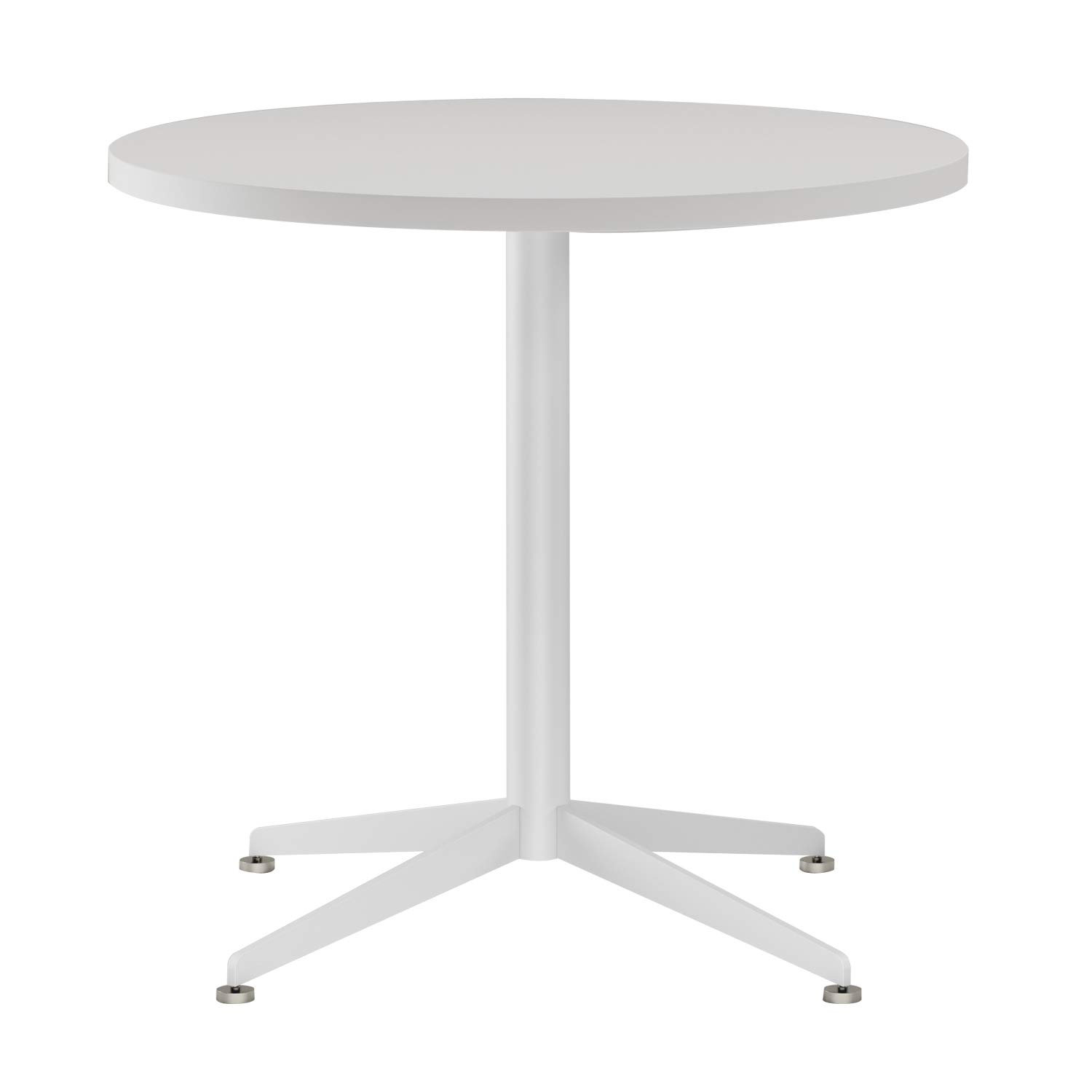Orblue White Dining Table Round Small Office Table Conference Table ...