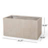 Christopher Knight Home Shiner Lightweight Concrete Planter Box Set ...