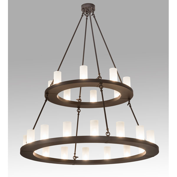 Meyda Lighting 54" Wide Loxley 24 Light Two Tier Chandelier | Perigold