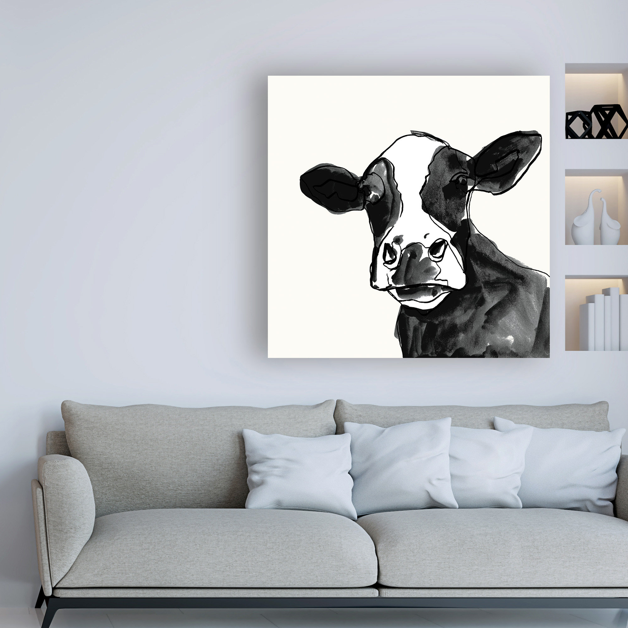 August Grove Cow Contour I - Wayfair Canada