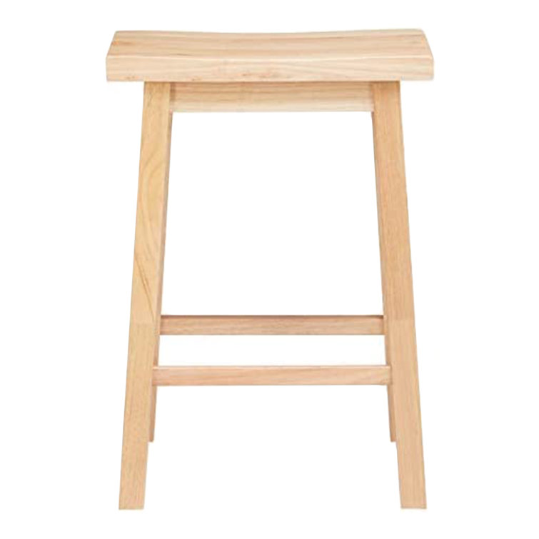PJ Wood Solid Wood Accent Stool & Reviews | Wayfair