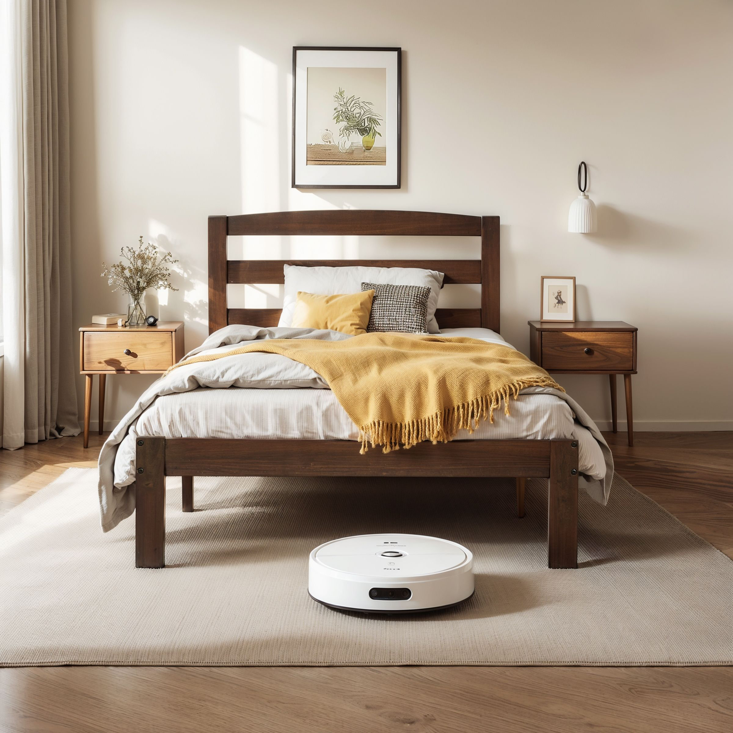 Lark Manor Lit plateforme en bois massif avec tête de lit - Wayfair Canada
