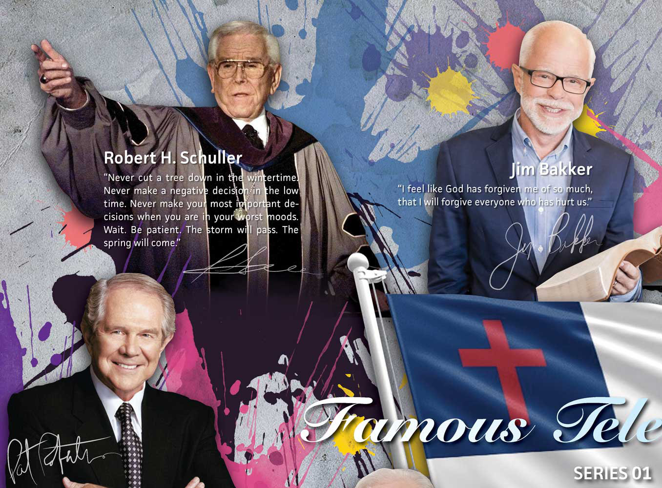 Tri-Seven Entertainment Famous Televangelists Poster Sunday School ...