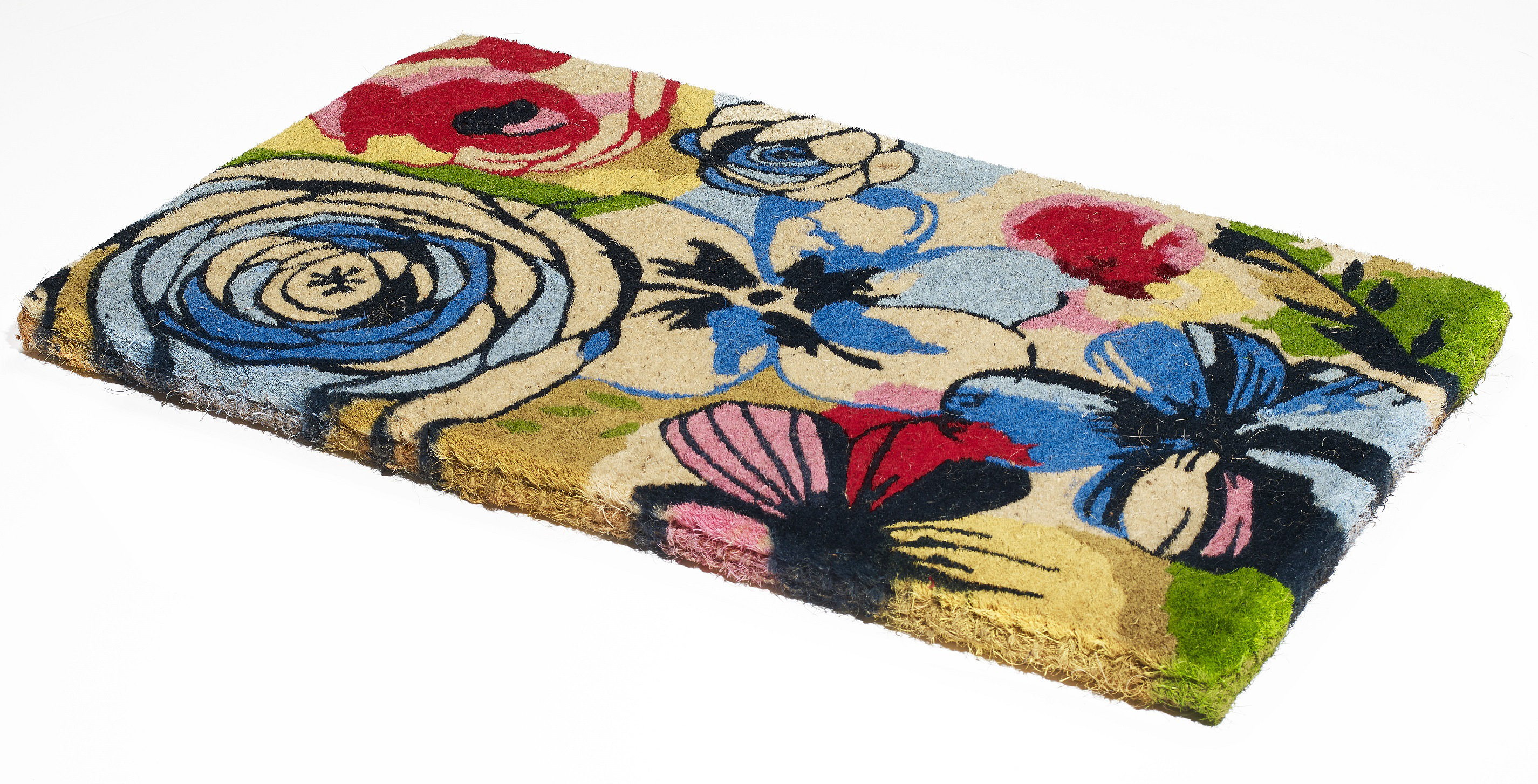 Bungalow Rose Watercolor Floral Doormat - 24" x 36" Thick - Wayfair Canada