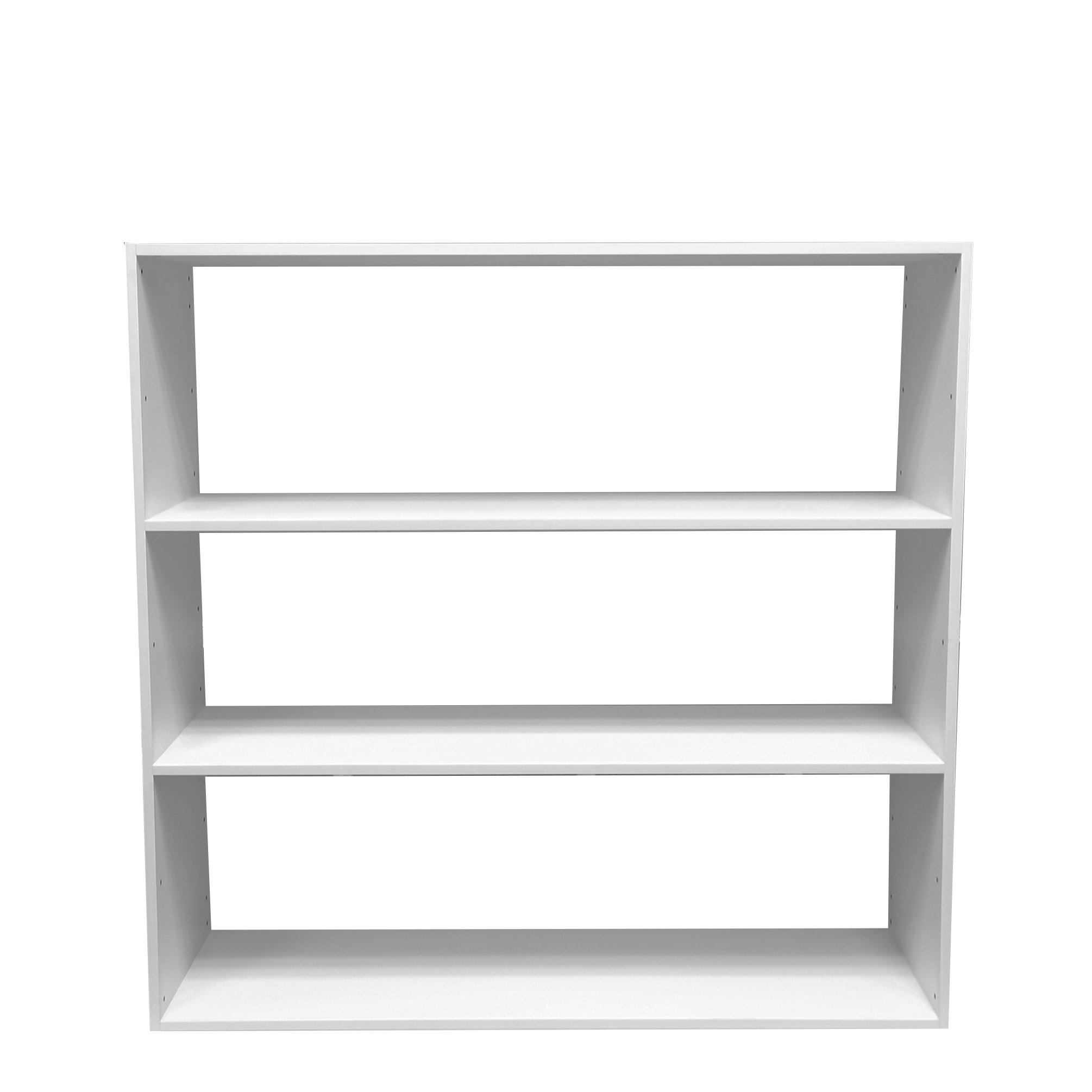 Latitude Run® 44 X 43 X 12" Wood Bookcase Shelf Organizor, Modular ...