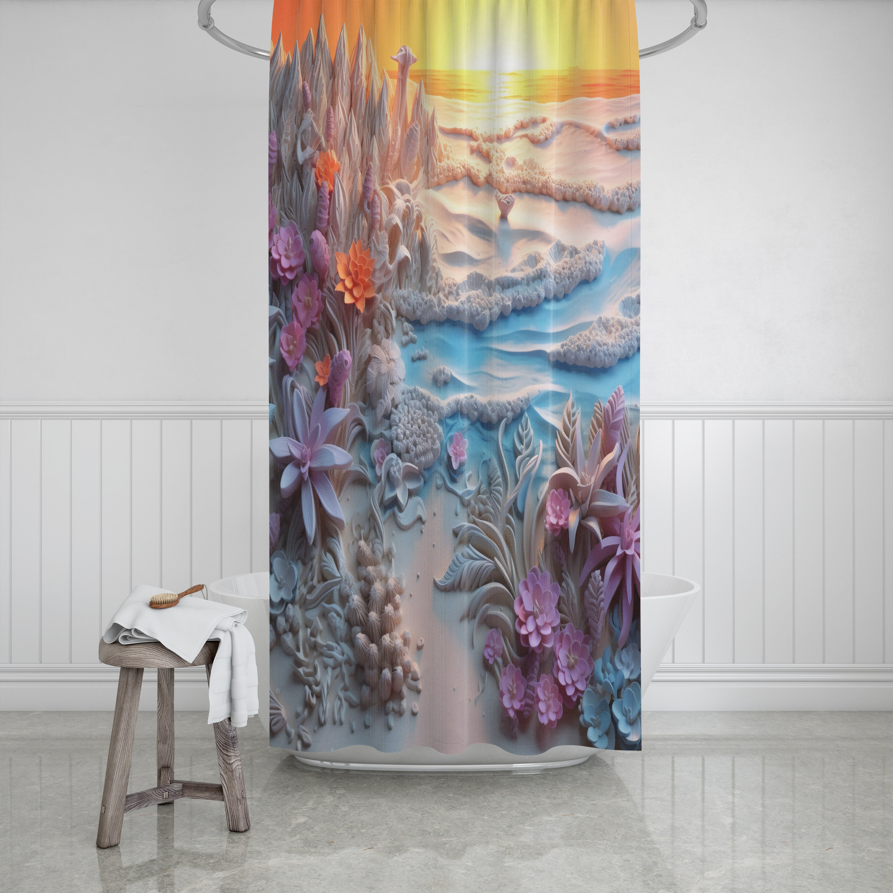 East Urban Home Bonnelle Shower Curtain | Wayfair