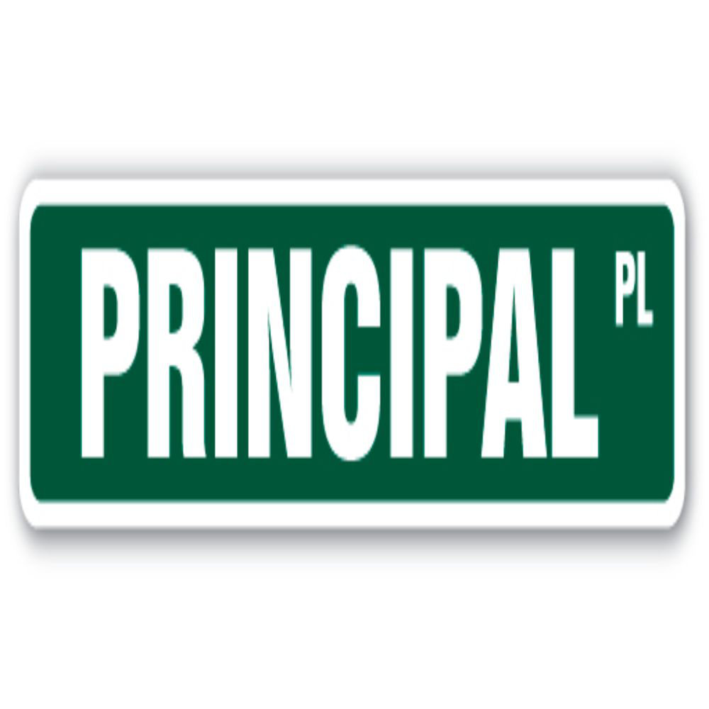 SignMission Principal Street Sign High Elementary Middle School ...