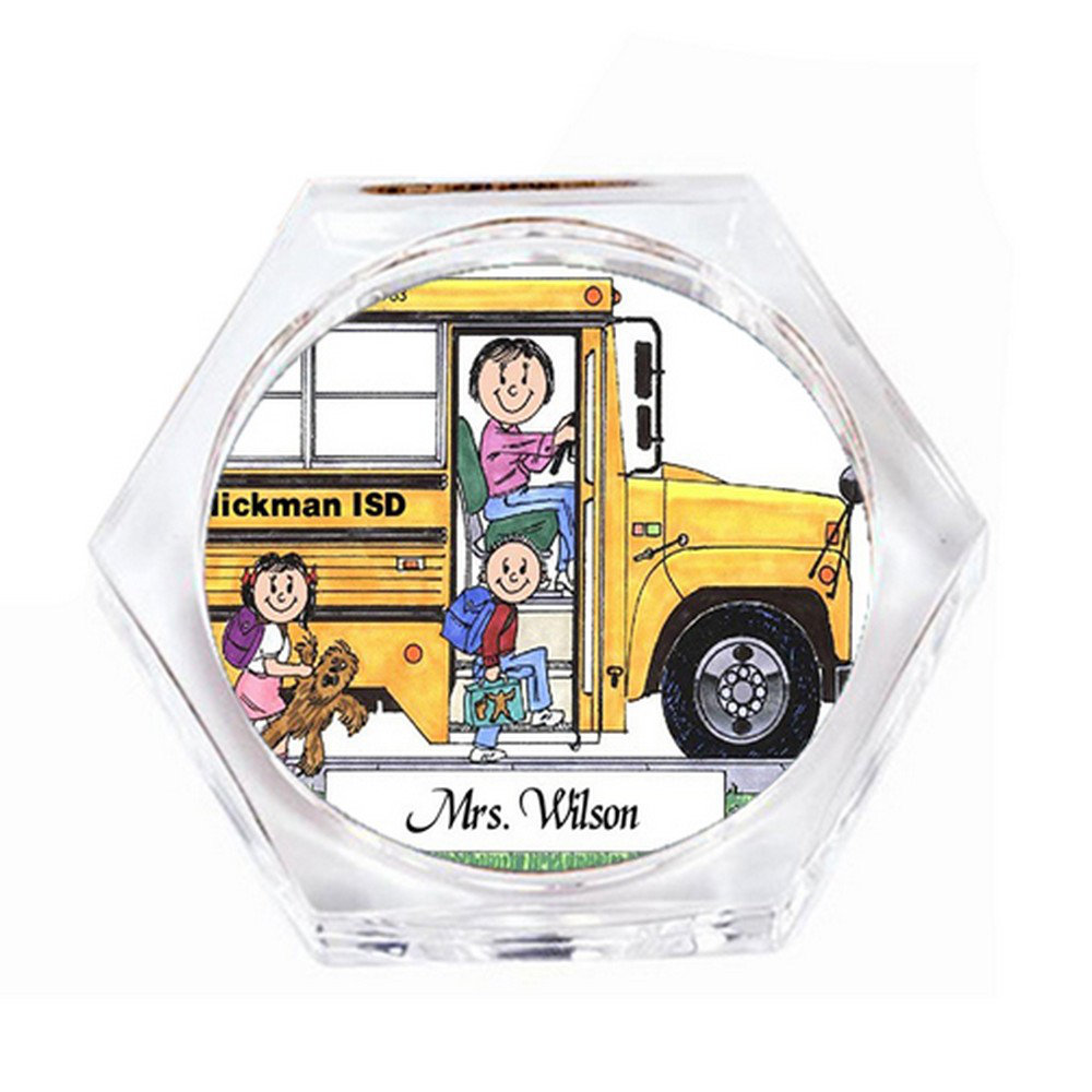 Printed Perfection Personalized School Bus Driver - Female Drink ...