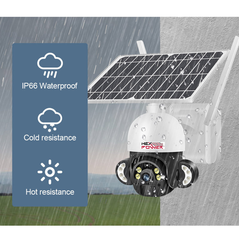 NATO Sporty 2K Solar Powered WiFi Video Enabled Dusk to Dawn Smart PTZ ...