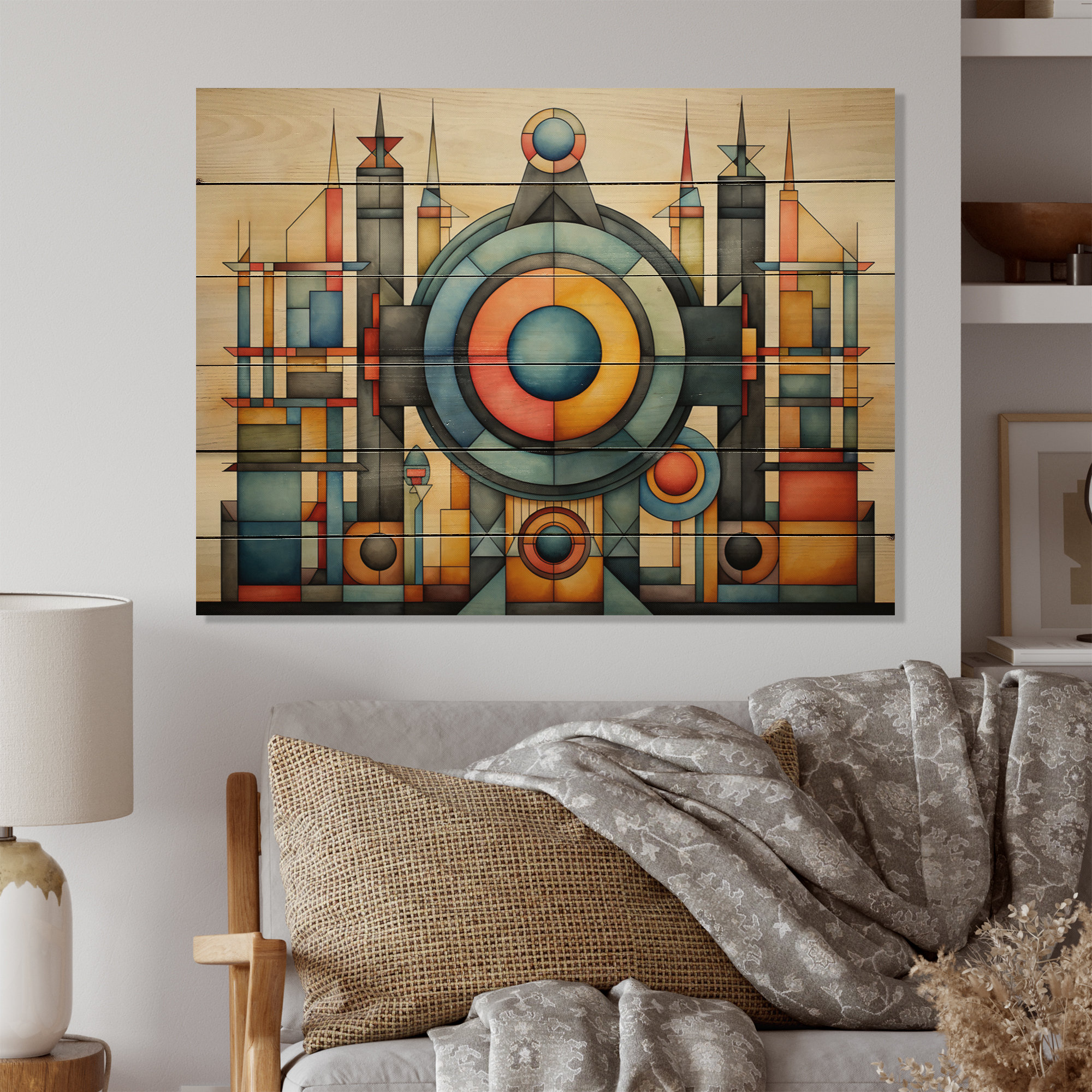 Red Barrel Studio® African Ndebele Patterns On Wood Print | Wayfair