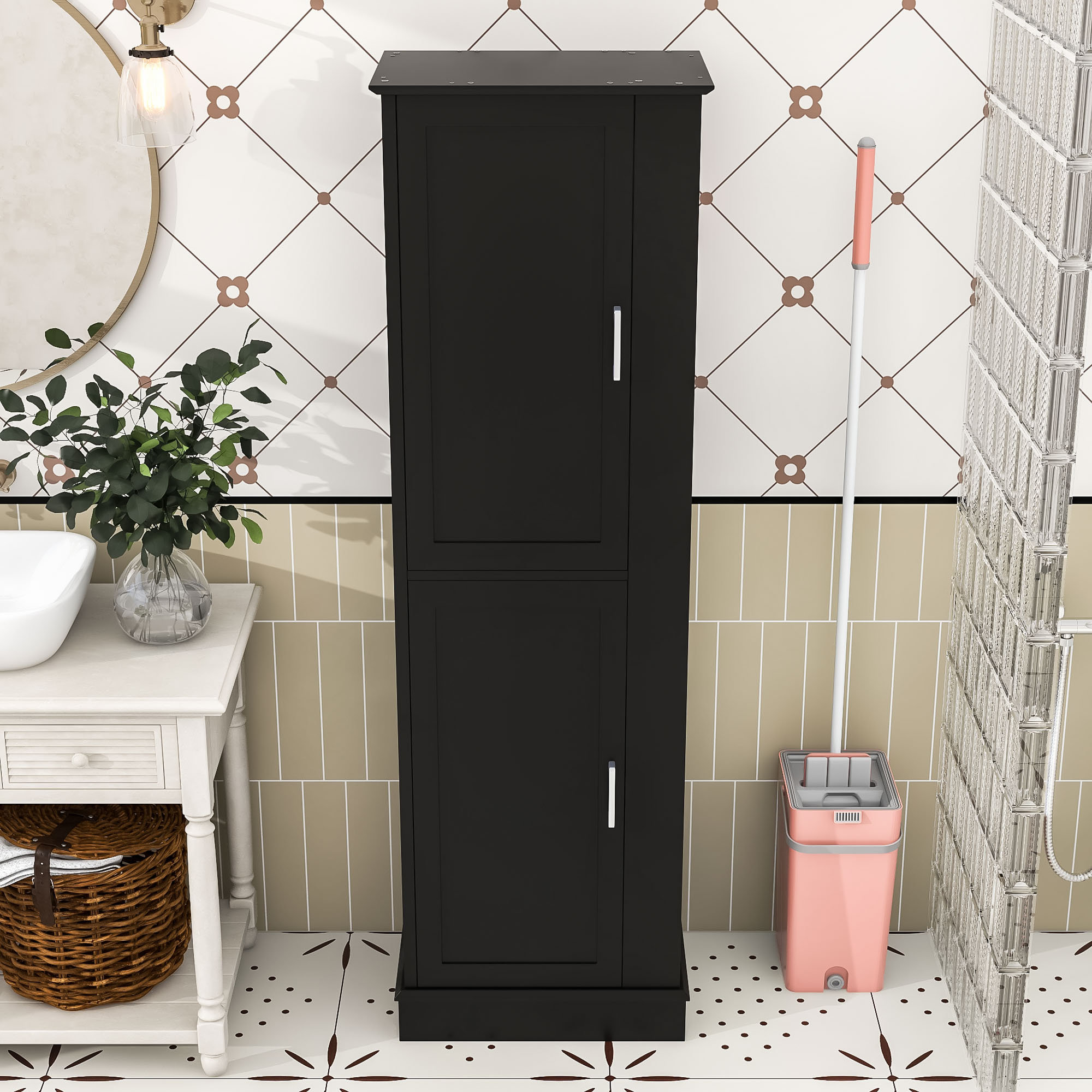 Lark Manor™ Minimalist Bathroom Storage Cabinet with Adjustable Shelves ...