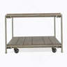 17 Stories Corbeta Metal Frame Wood Living Room Coffee Table with ...