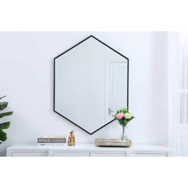 Hexagon Wall Mirrors You'll Love | Wayfair