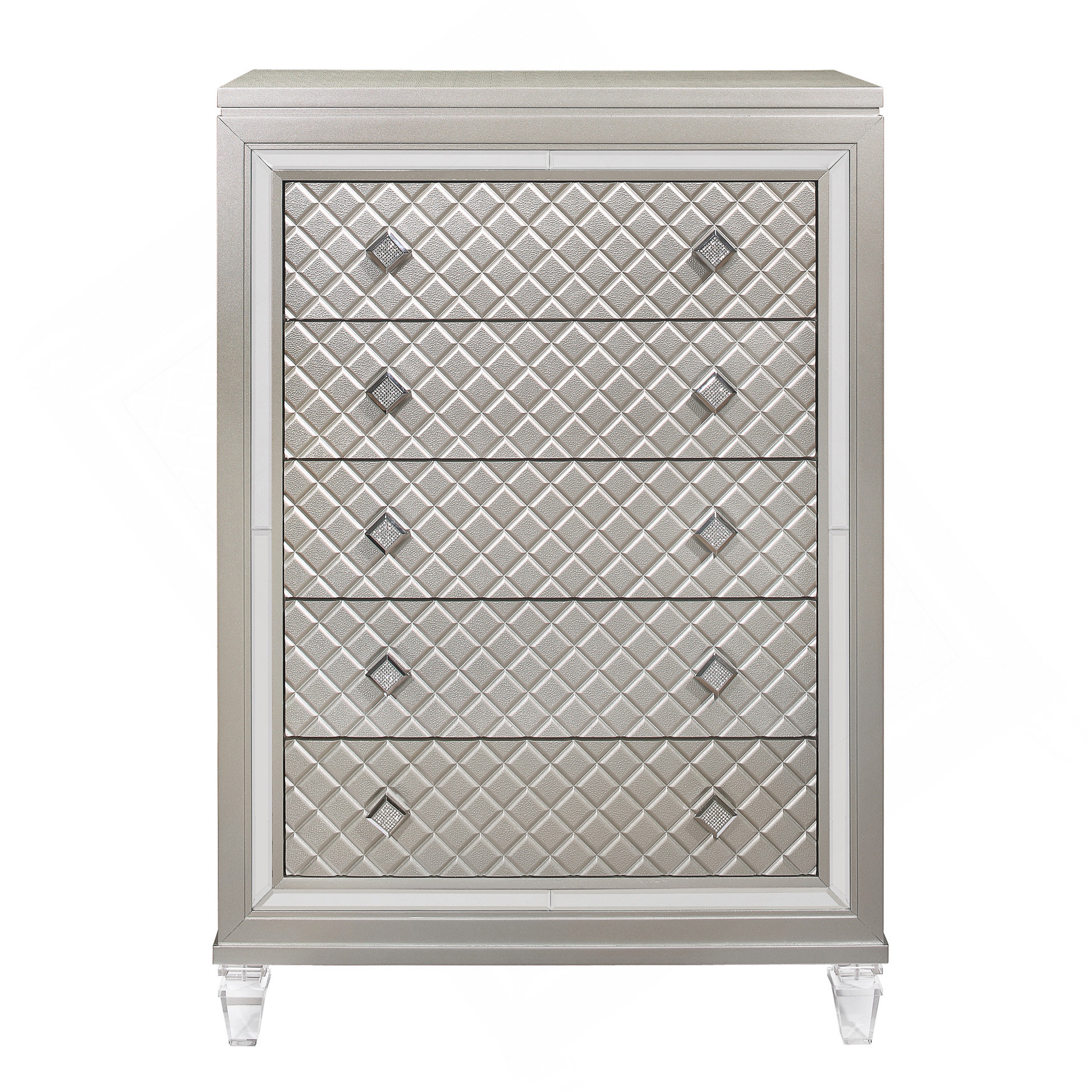 Rosdorf Park CROSS GLAM CHAMPAGNE CHEST | Wayfair