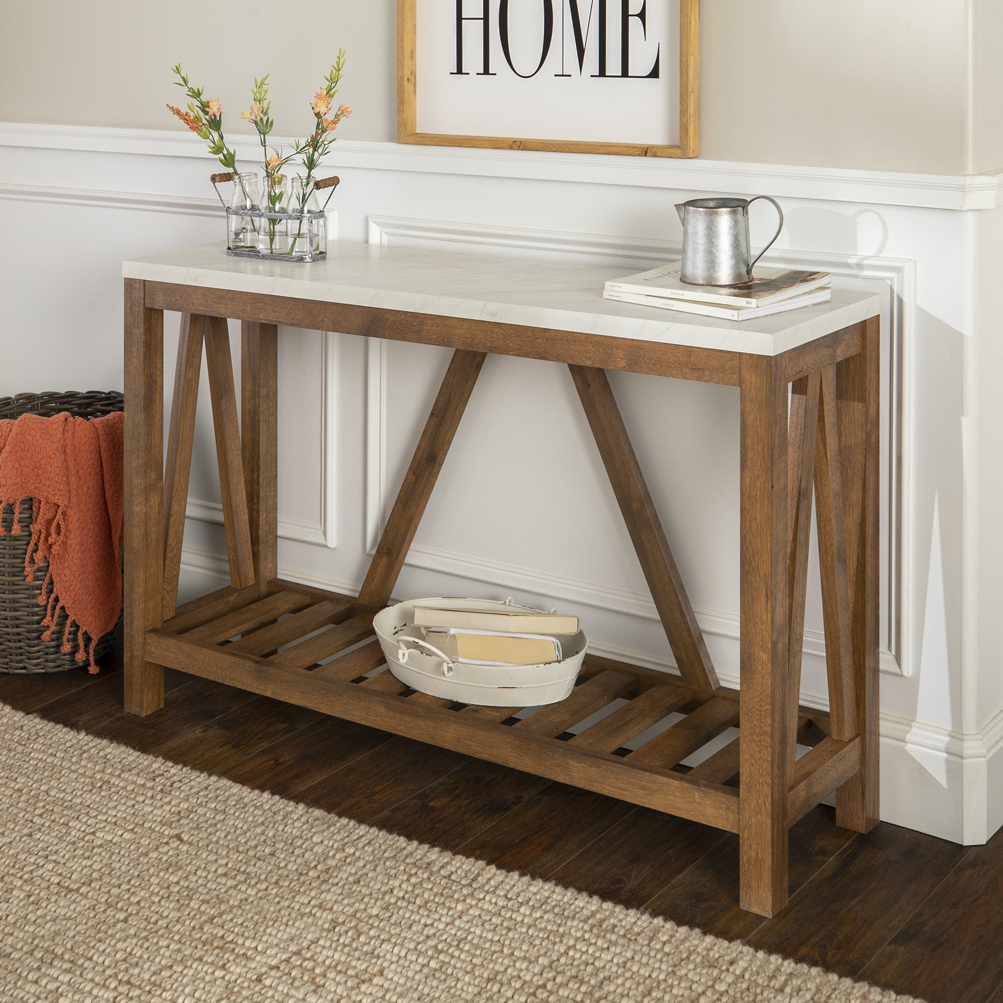 Red Barrel Studio® Rakira Modern Farmhouse Console Table & Reviews ...