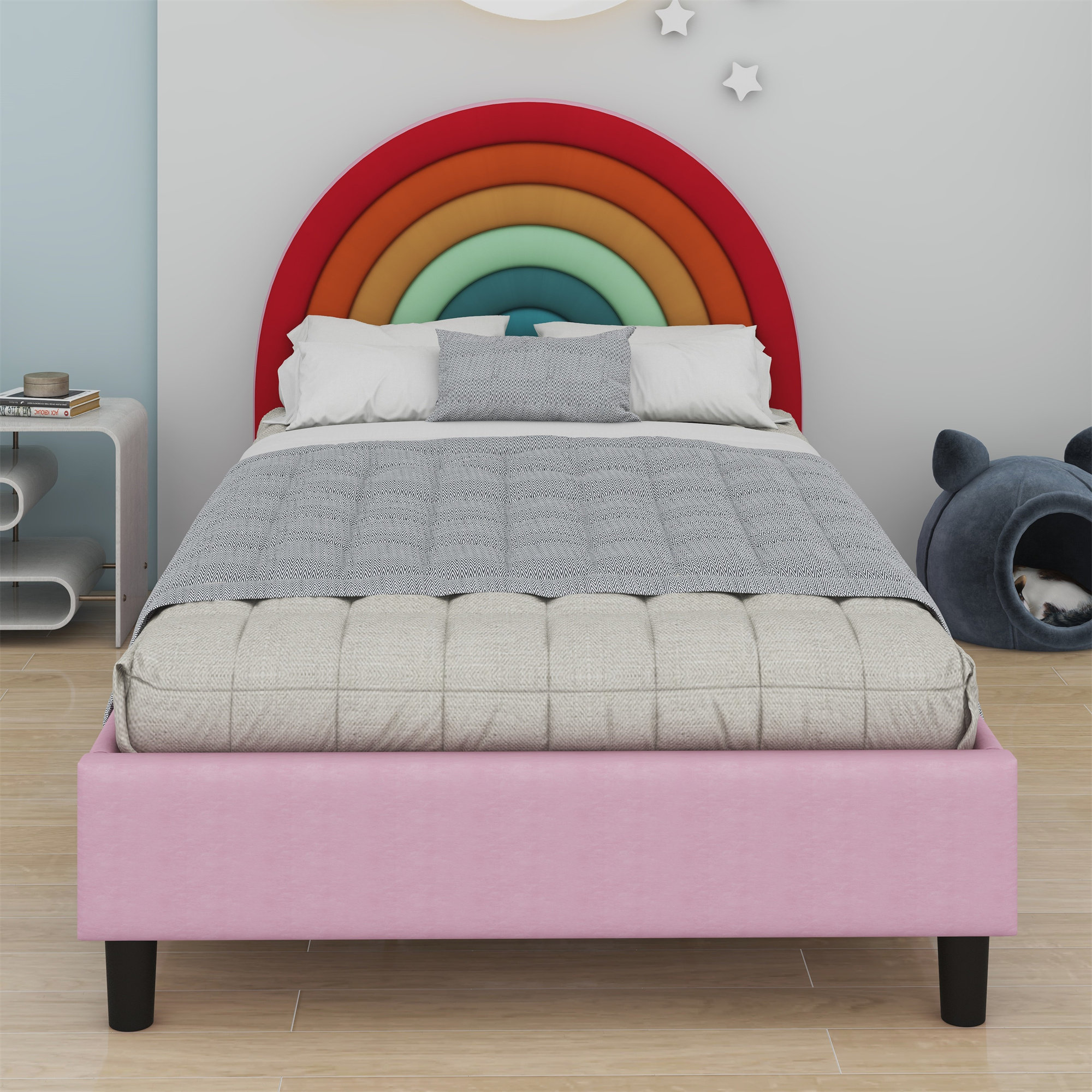 Isabelle & Max™ Rainbow Desig Platform Bed Cute Style Princess Bed ...