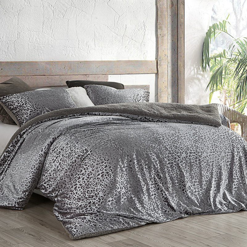 Coma Inducer Primal Leopard Coma Inducer Velvet Oversized Comforter Set ...