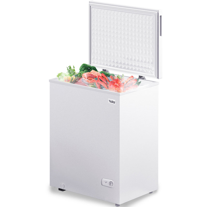 TABU 5 Cubic Feet Chest Freezer with Adjustable Temperature Controls ...