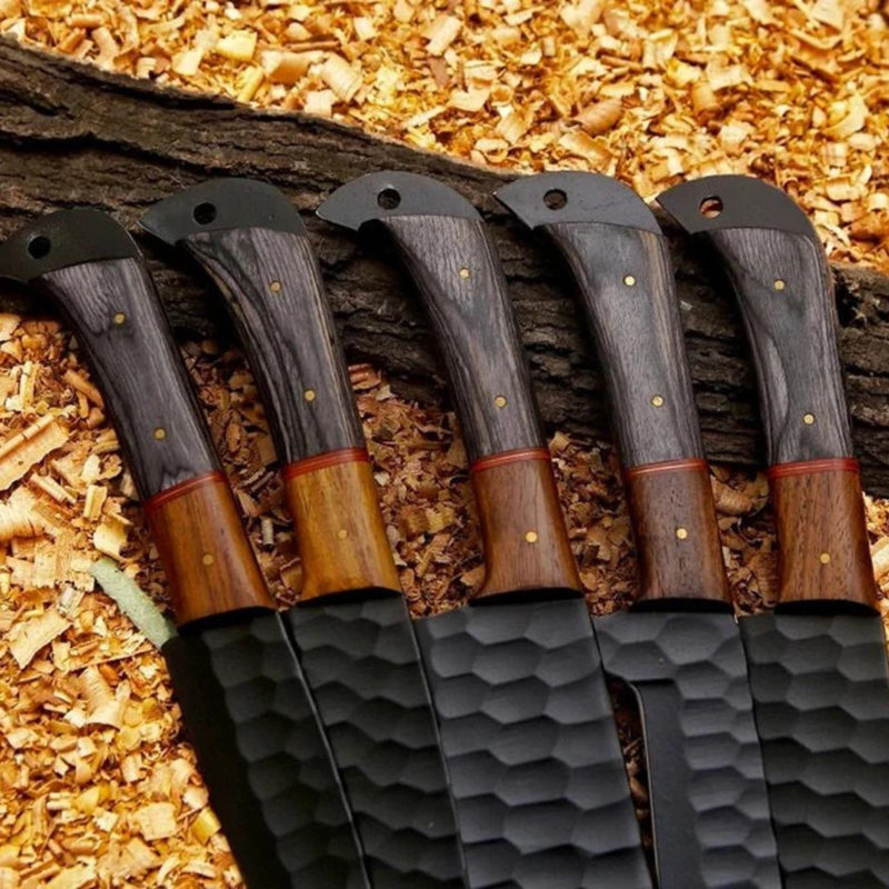 Home Damascus 5 Piece High Carbon Stainless Steel Knife Block Set | Wayfair