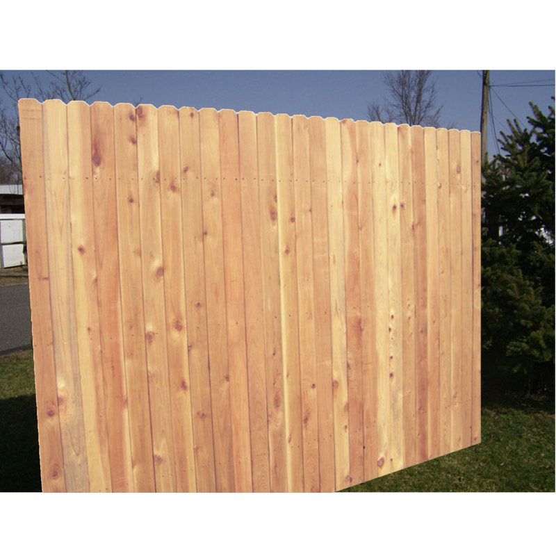 Timber Valley 72“H x 5.5"W Japanese Red Cedar Fence Pickets Dog-Ear (17 ...