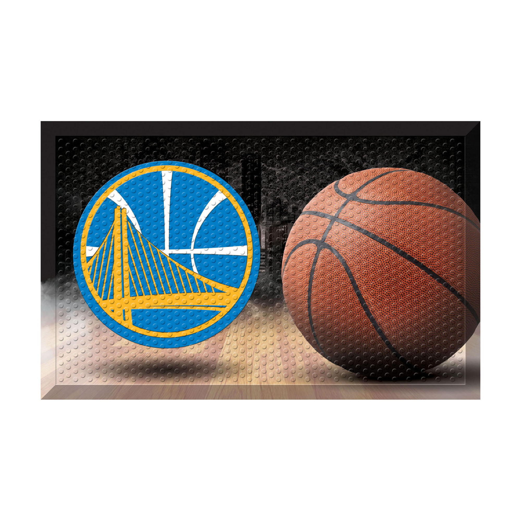 FANMATS NBA Golden State Warriors Ball 30 in. x 19 in. Non-Slip Outdoor ...